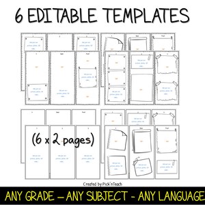 EDITABLE Brochure Templates Add Your Text, Pictures, Links, Photos for ...