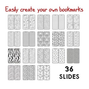 Editable COLORING BOOKMARKS - Personalize, Add Your Own Text & Images ...