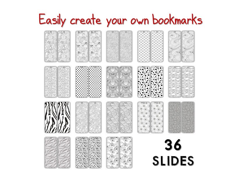 Editable COLORING BOOKMARKS - Personalize, Add Your Own Text & Images ...