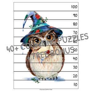 Number PUZZLES for Wizards to Learn Counting by 1s, 2s, 3s, 5s, 10s ...