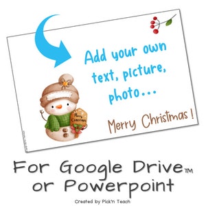 Editable Christmas Cards Greetings Writing Activities Family and ...