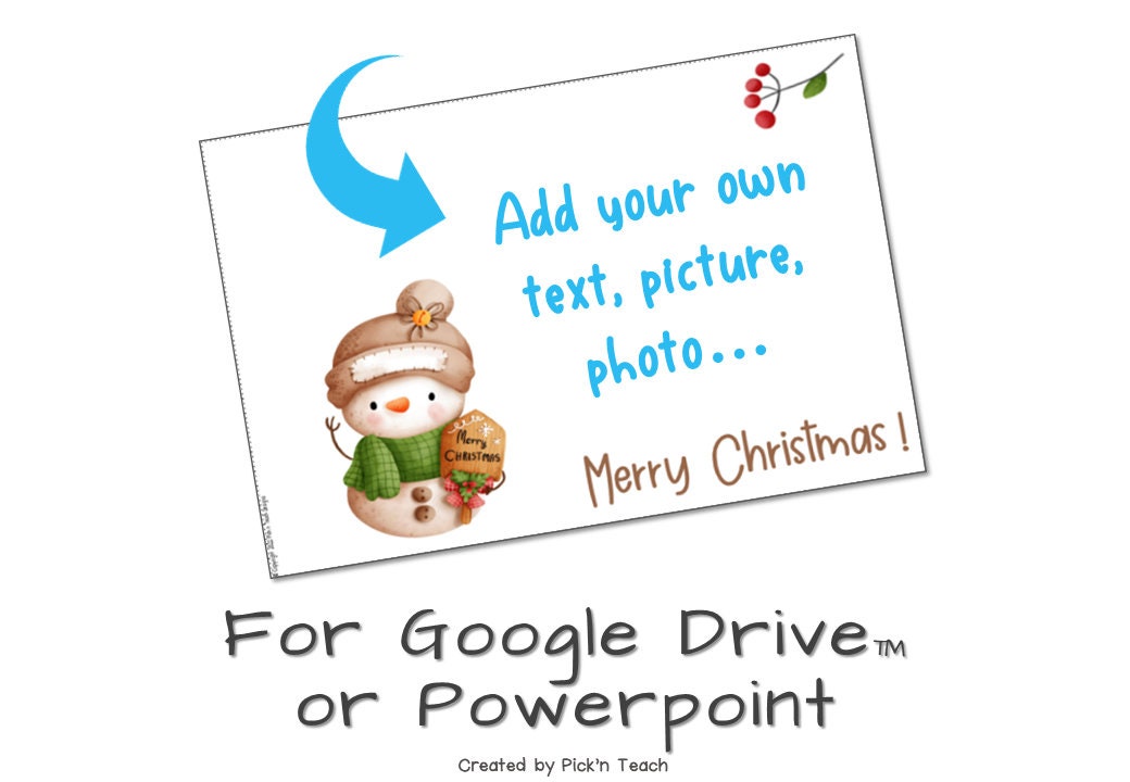 Editable Christmas Cards Greetings Writing Activities Family and ...
