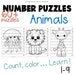 60+ Animals NUMBER PUZZLES - 1 to 9 - Different Levels to Learn Numbers ...