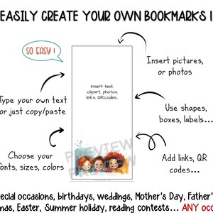 40+ Editable BOOKMARK Templates "children" - Add Your Own Text and ...