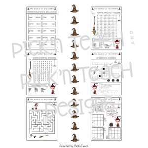 8 Word Games for Wizards and Witches for Birthday Parties, School, Game ...