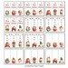 36 Bookmarks to Print for December,christmas Greetings Gifts Family and ...