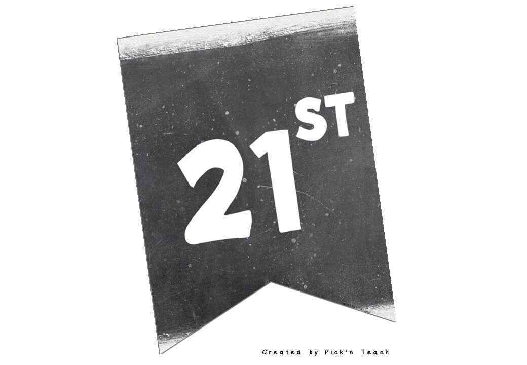 Printable BANNER Templates Including 175 Pennants Grunge Board for ...