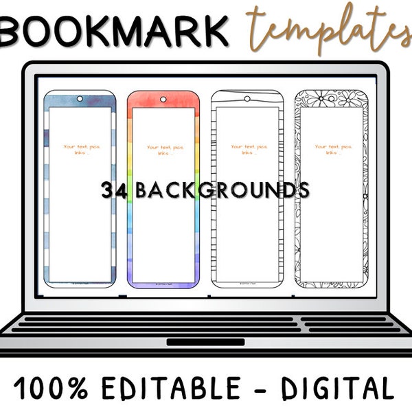 Printable Bookmarks - Etsy