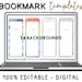 Editable BOOKMARK Templates Fall Personalize, Add Your Own Text ...