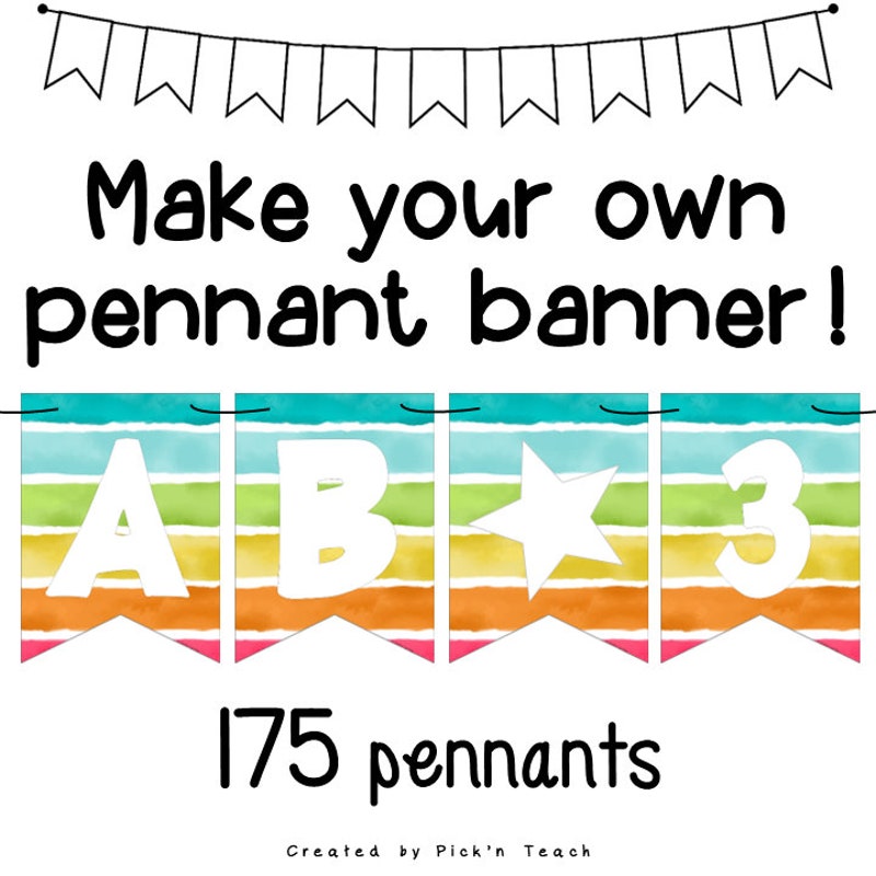 Striped Banner - Etsy