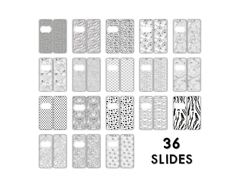 Editable COLORING BOOKMARKS - Personalize, Add Your Own Text & Images ...