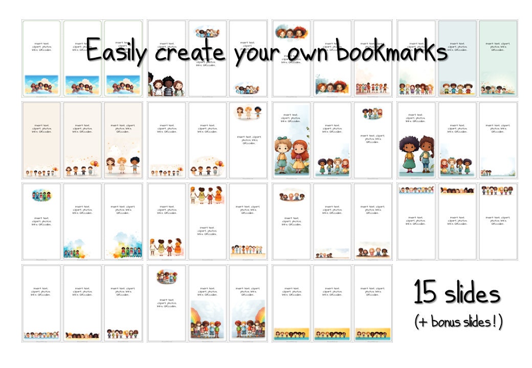 40+ Editable BOOKMARK Templates "children" - Add Your Own Text and ...