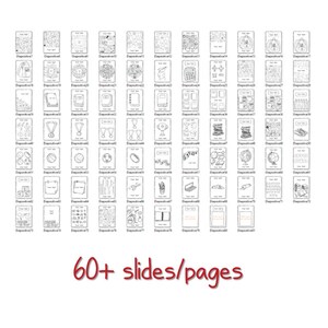 EDITABLE Coloring Book Covers / Pages for Back to School 60+ Templates ...