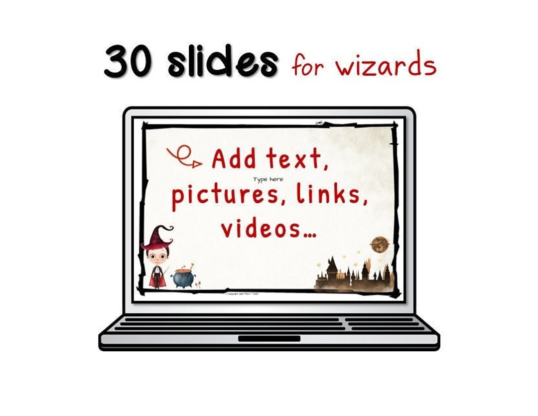 30 Digital Presentation Templates for Wizards and Witches in Google ...