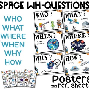 WH Questions - Posters for the Classroom and Reference Sheets for ...