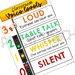 Classroom Management Voice Level Charts Road Signs Posters for the ...