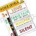 Classroom Management Voice Level Charts Road Signs Posters for the ...