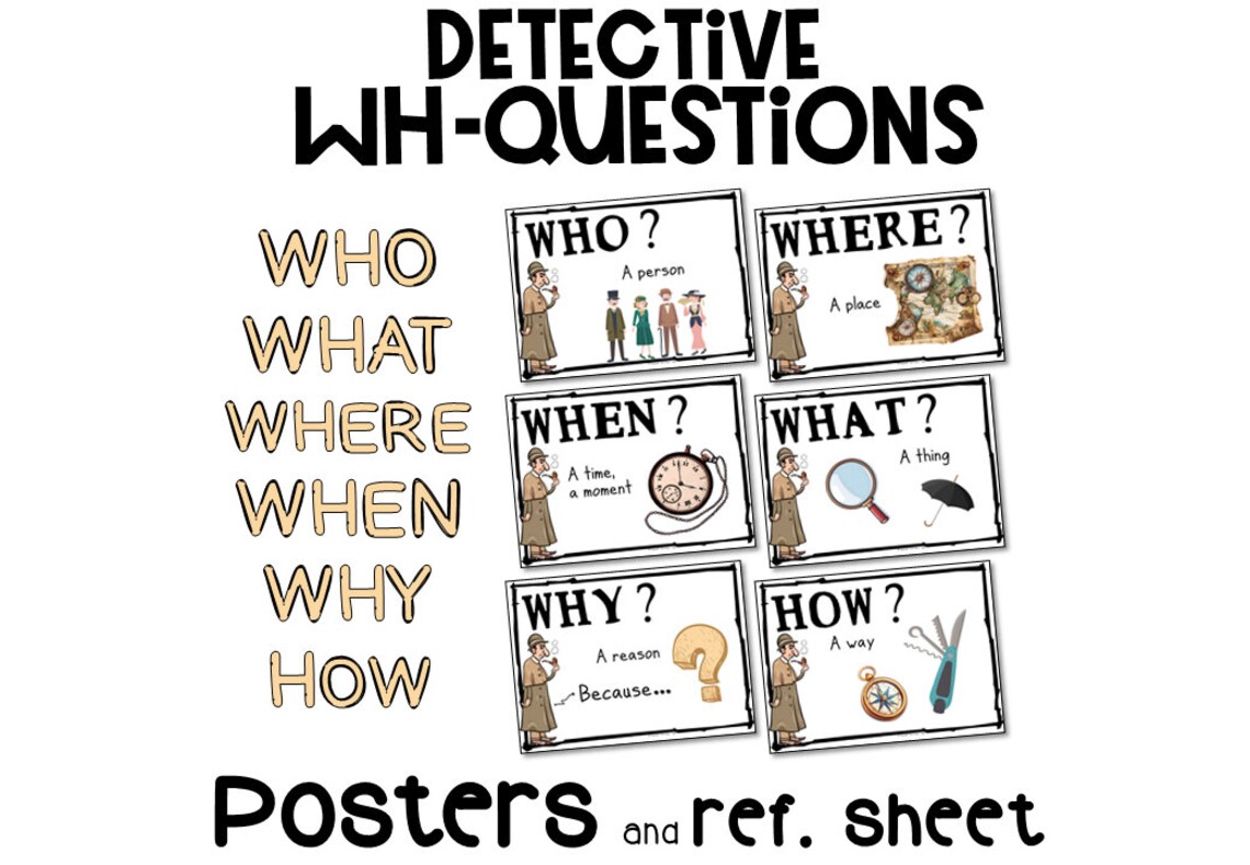 WH Questions - Posters for the Classroom and Reference Sheet for ...