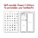 Editable COLORING BOOKMARKS - Personalize, Add Your Own Text & Images ...