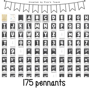 Printable BANNER Templates Including 175 Pennants Grunge Board for ...