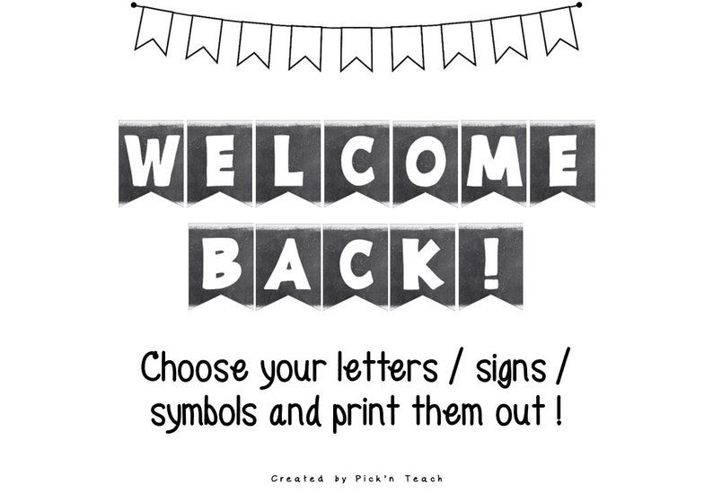 Printable BANNER Templates Including 175 Pennants Grunge Board for ...