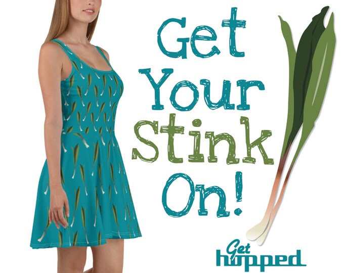 Ramp Dress / Wild Leeks Dress / Ramson Spring Onion Festival Idea ...