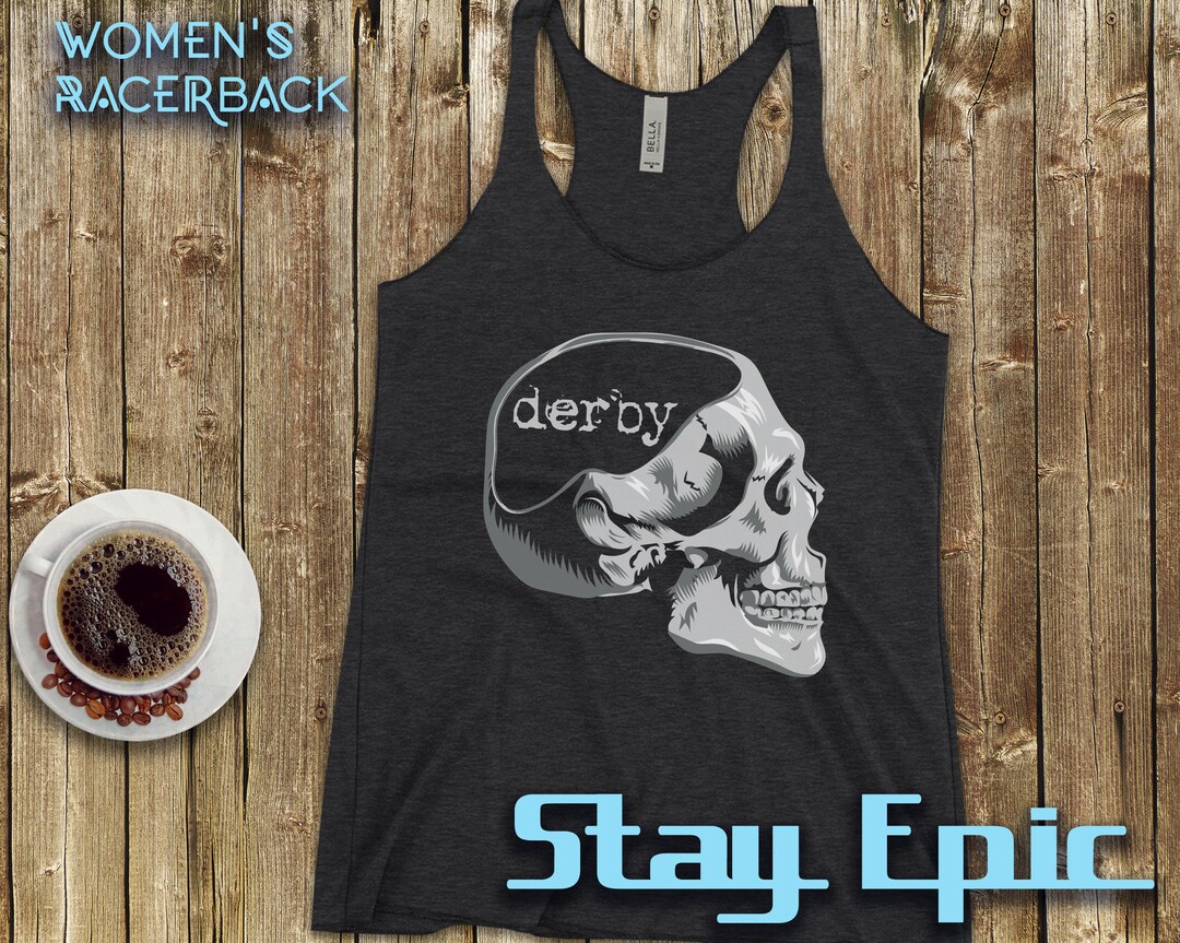 Roller Derby Tank Roller Girl Derby on the Mind Racerback Womens ...
