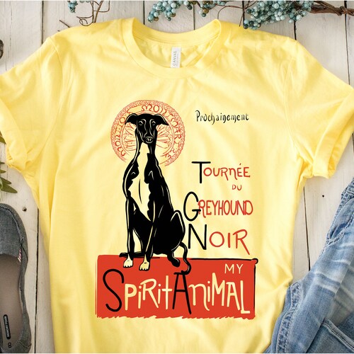 Greyhound Dog T-shirt - Etsy