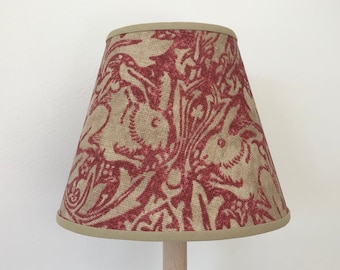 William Morris Brother Brer Rabbit Red Handmade Lampshade - Etsy