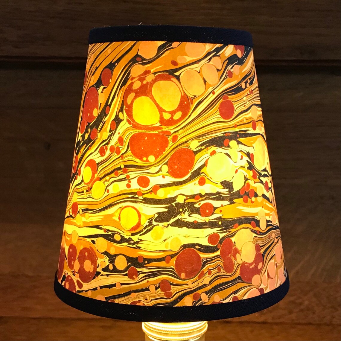 Hand Marbled Fantasy Zebra - Small/medium Candle Clip Lampshade Wall ...