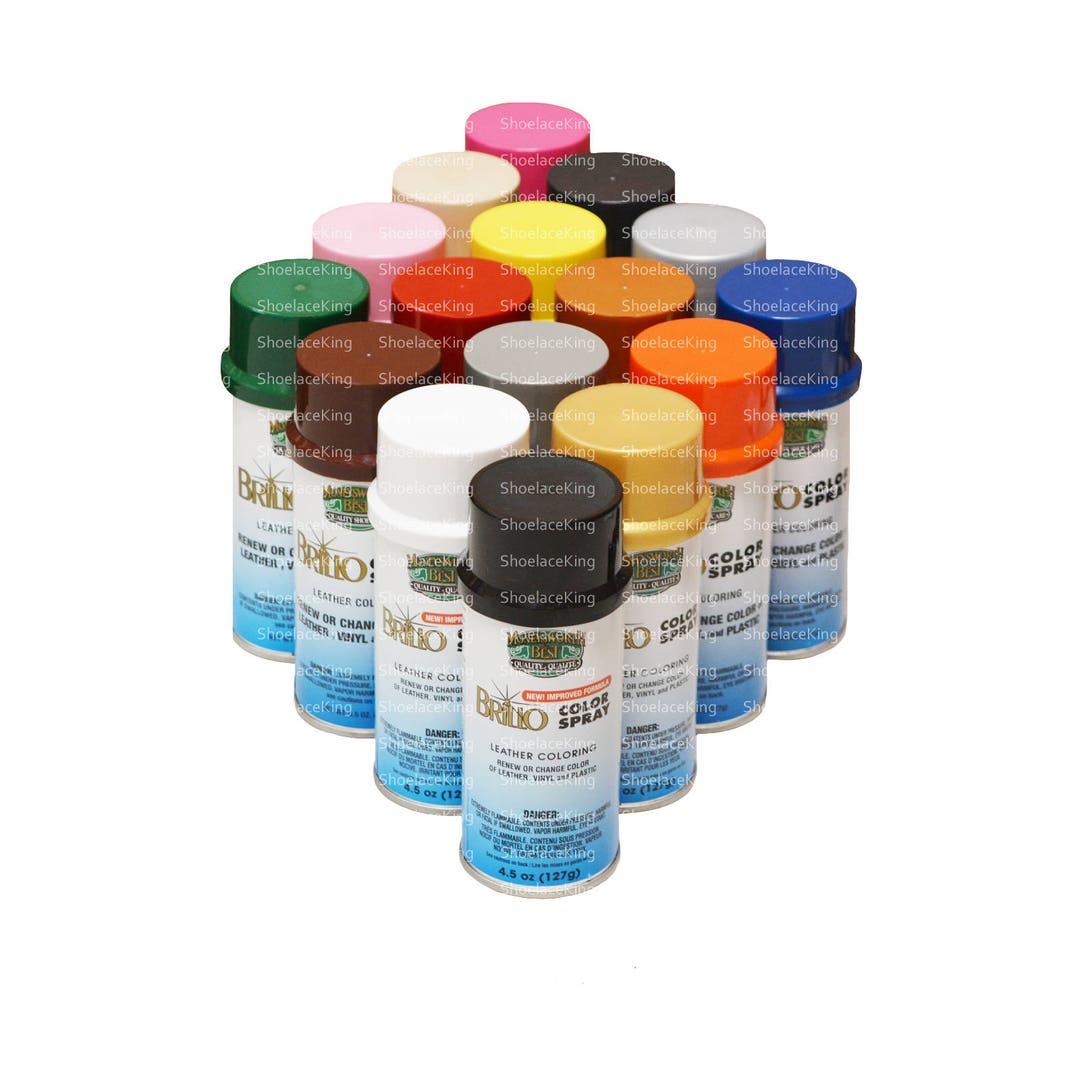 Leather & Vinyl Color Spray Dye Paint - MB Brillo - Permanent Color ...