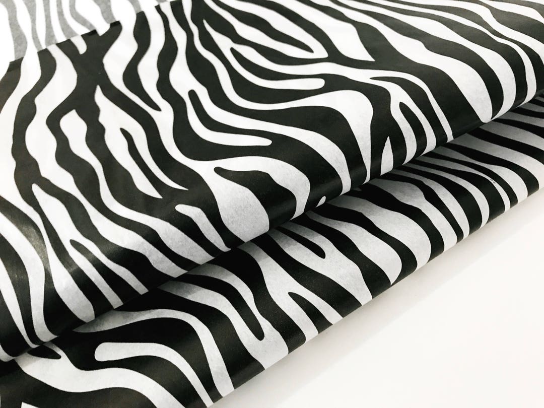 20 X Sheets Zebra Tissue Paper Sheets- Gift Wrapping/bulk Tissue Paper ...