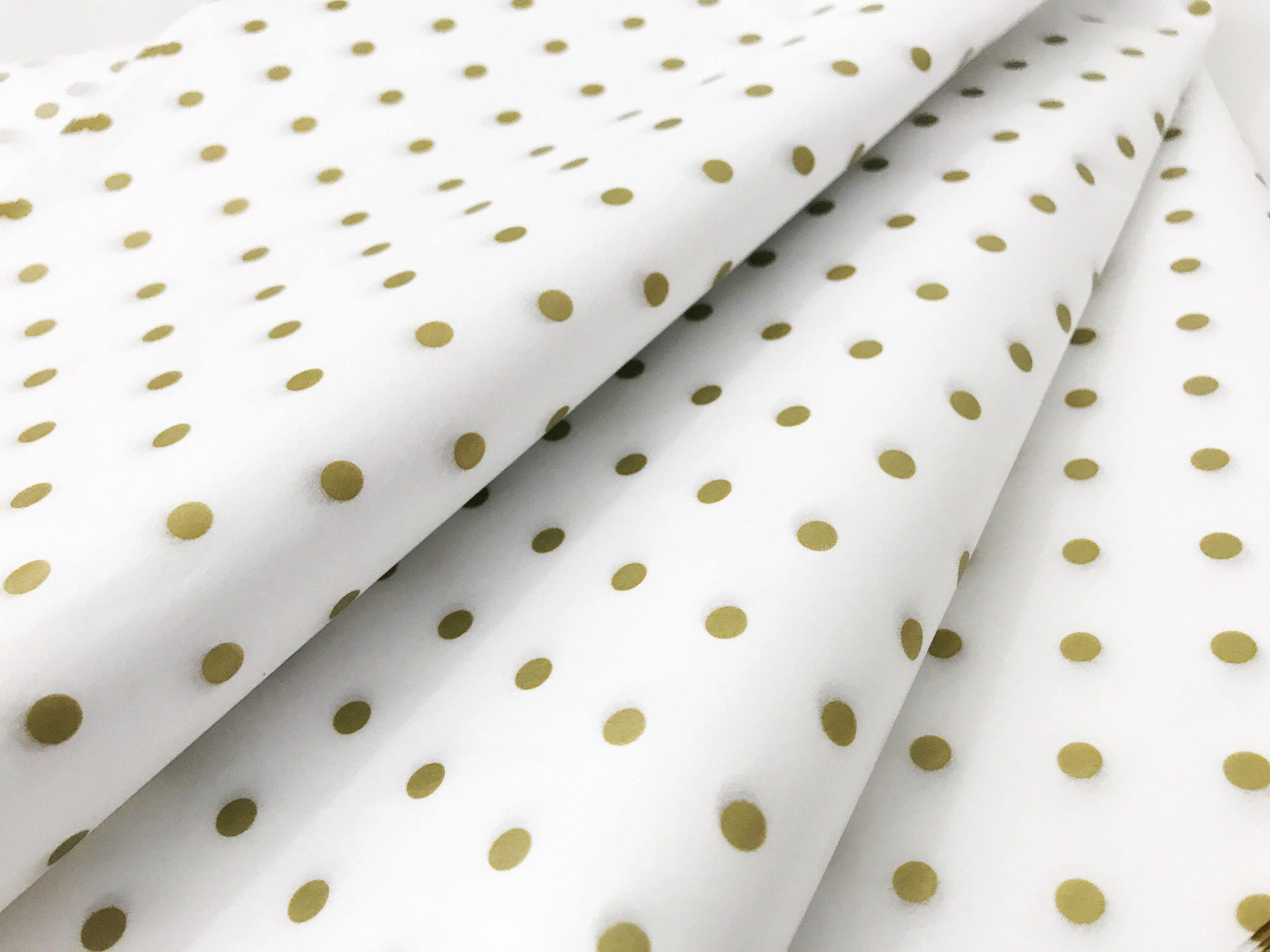 10 x Sheets Metallic Gold Dot Tissue Paper Sheets Gift | Etsy