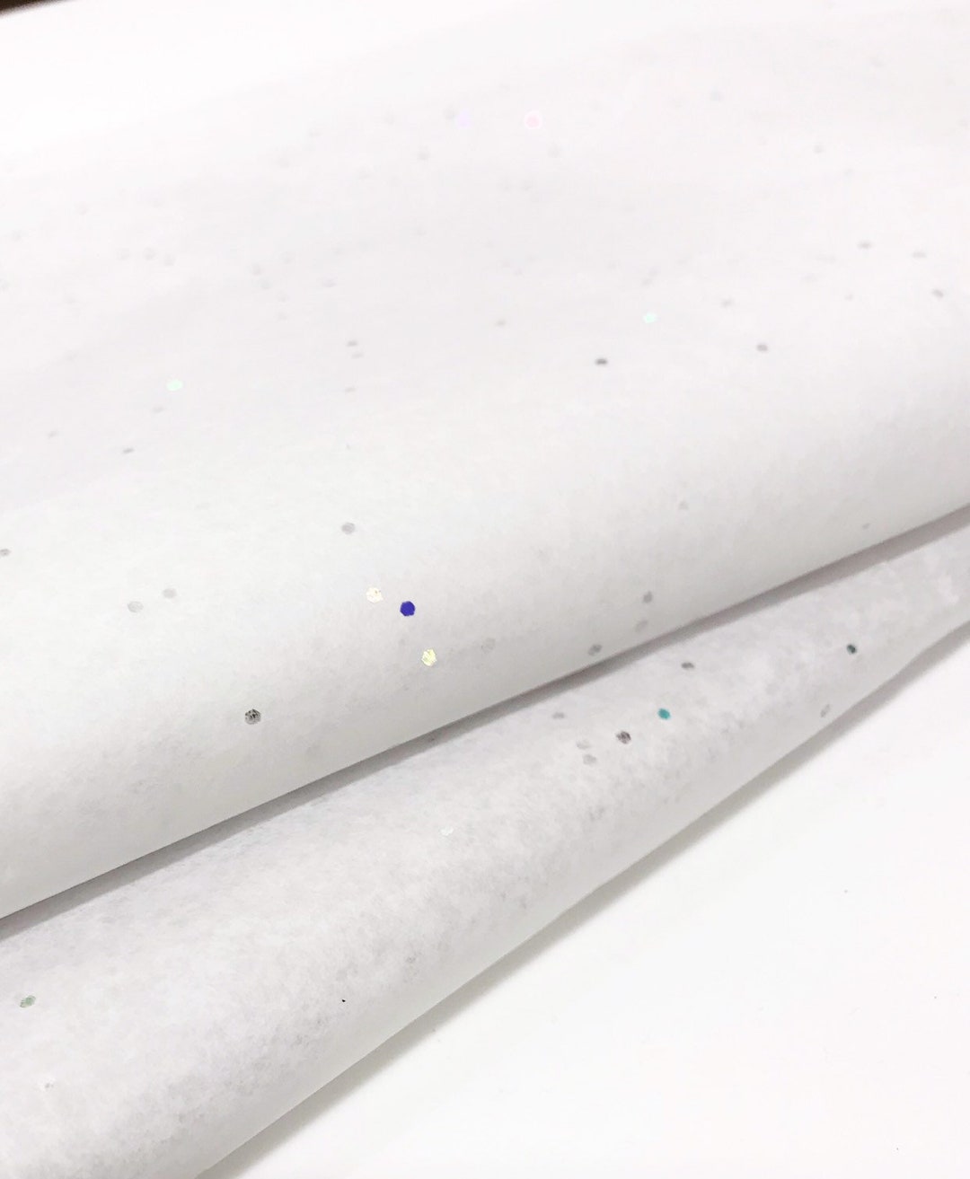 20 X Sheets White Glitter Tissue Paper Sheets Gift Wrapping/bulk Paper ...