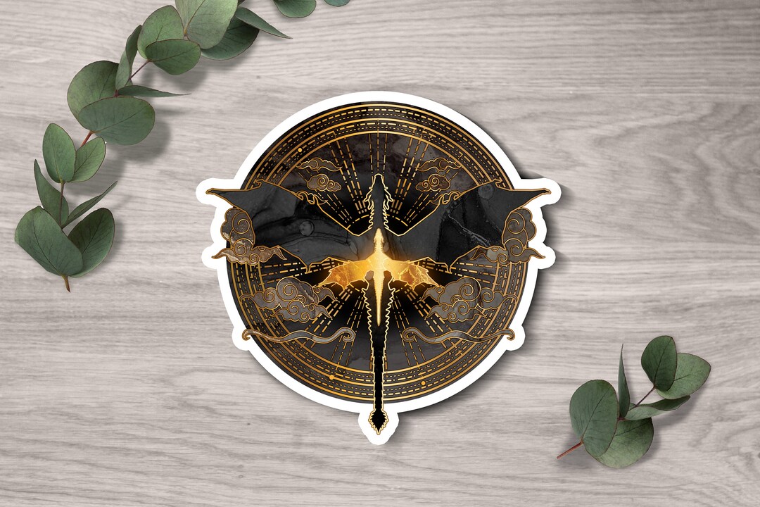 Fourth Wing Sticker Tarin and Andarna Round - Etsy