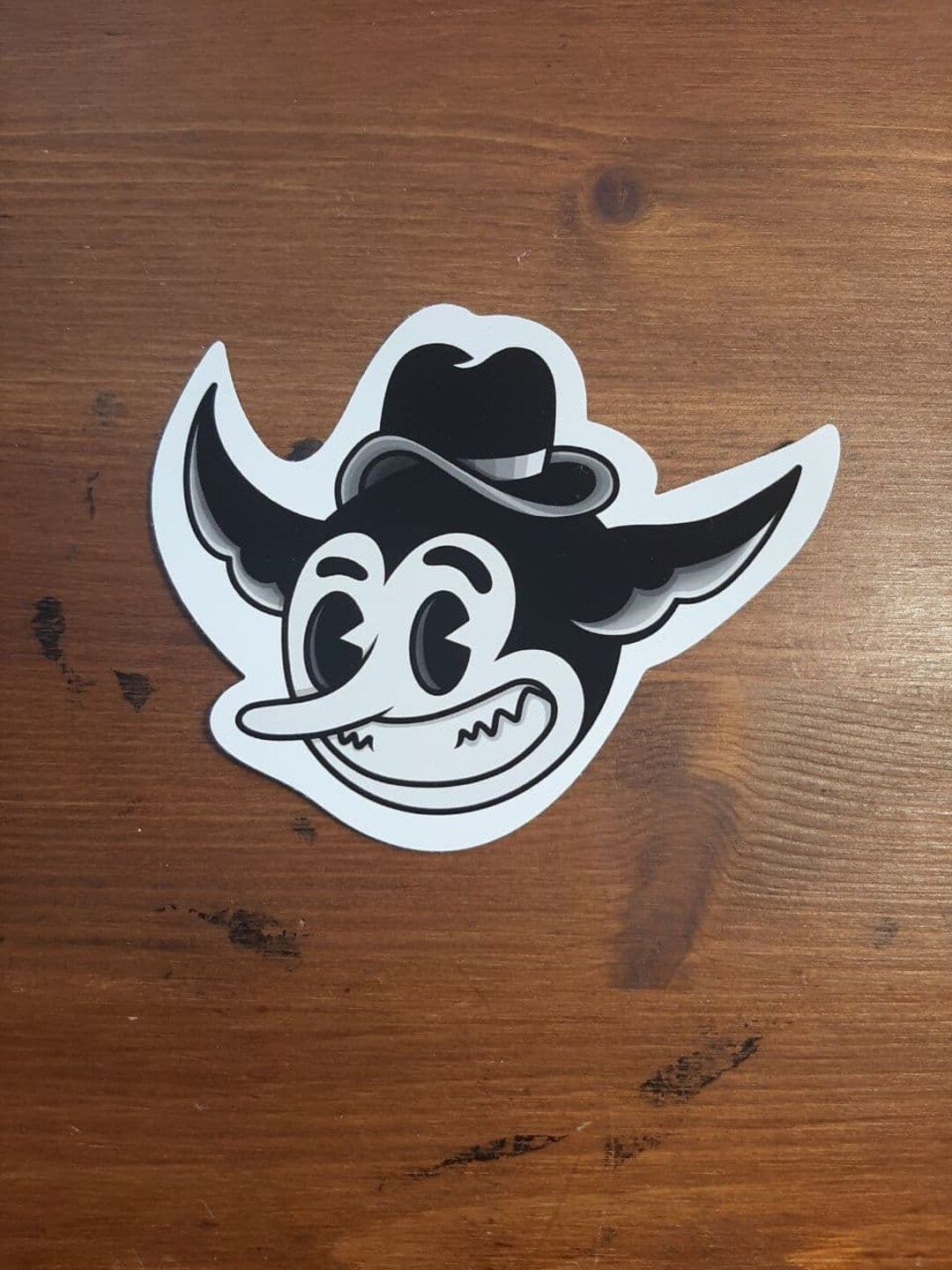 1940s Happy Archie Sticker Black & Grey on White Vinyl - Etsy