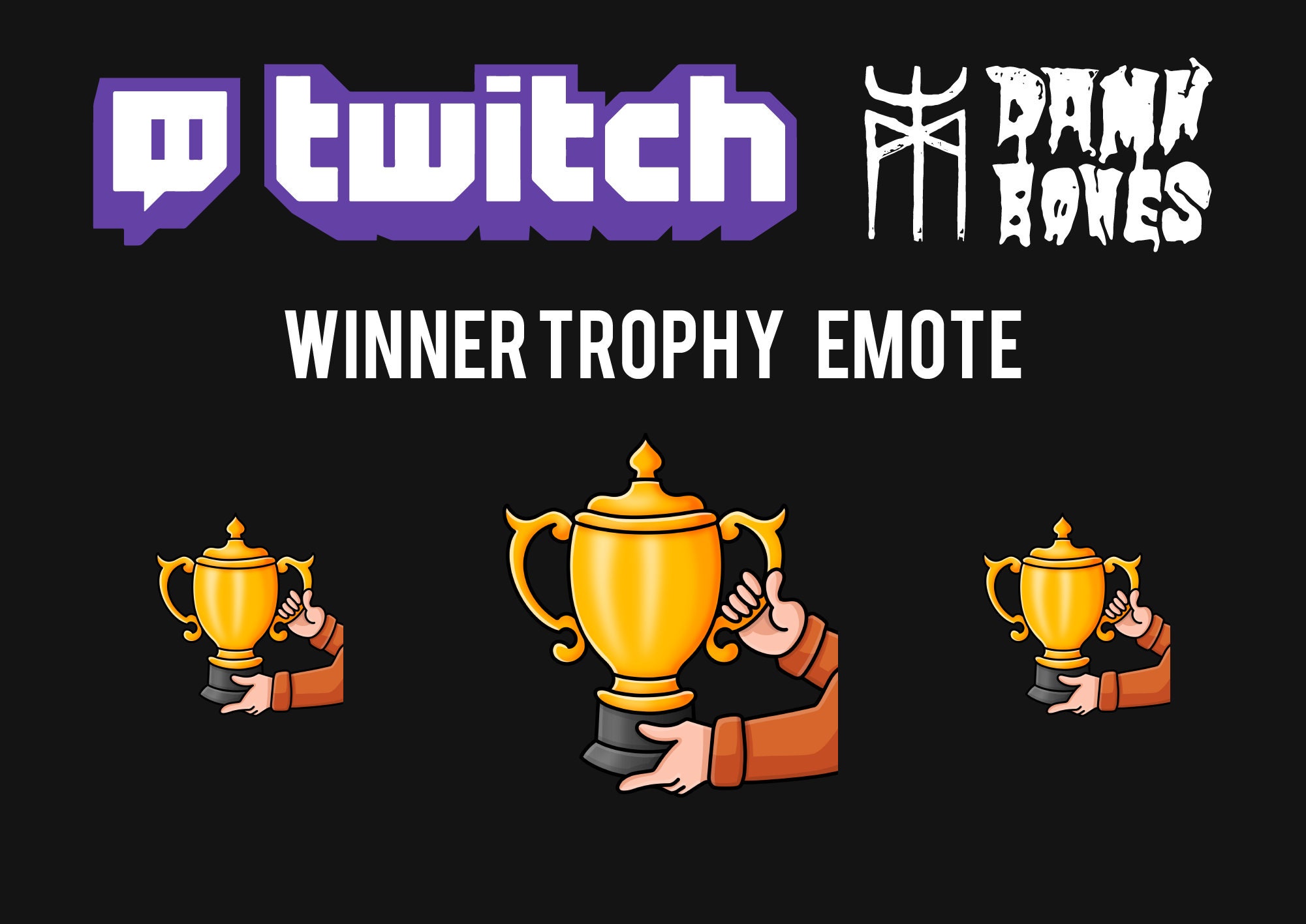 Winner Trophy Emote for Twitch INSTANT DOWNLOAD Winner | Etsy