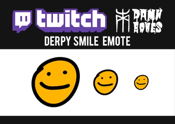 Smiley Emote for Twitch INSTANT DOWNLOAD Derpy Smile Twitch | Etsy