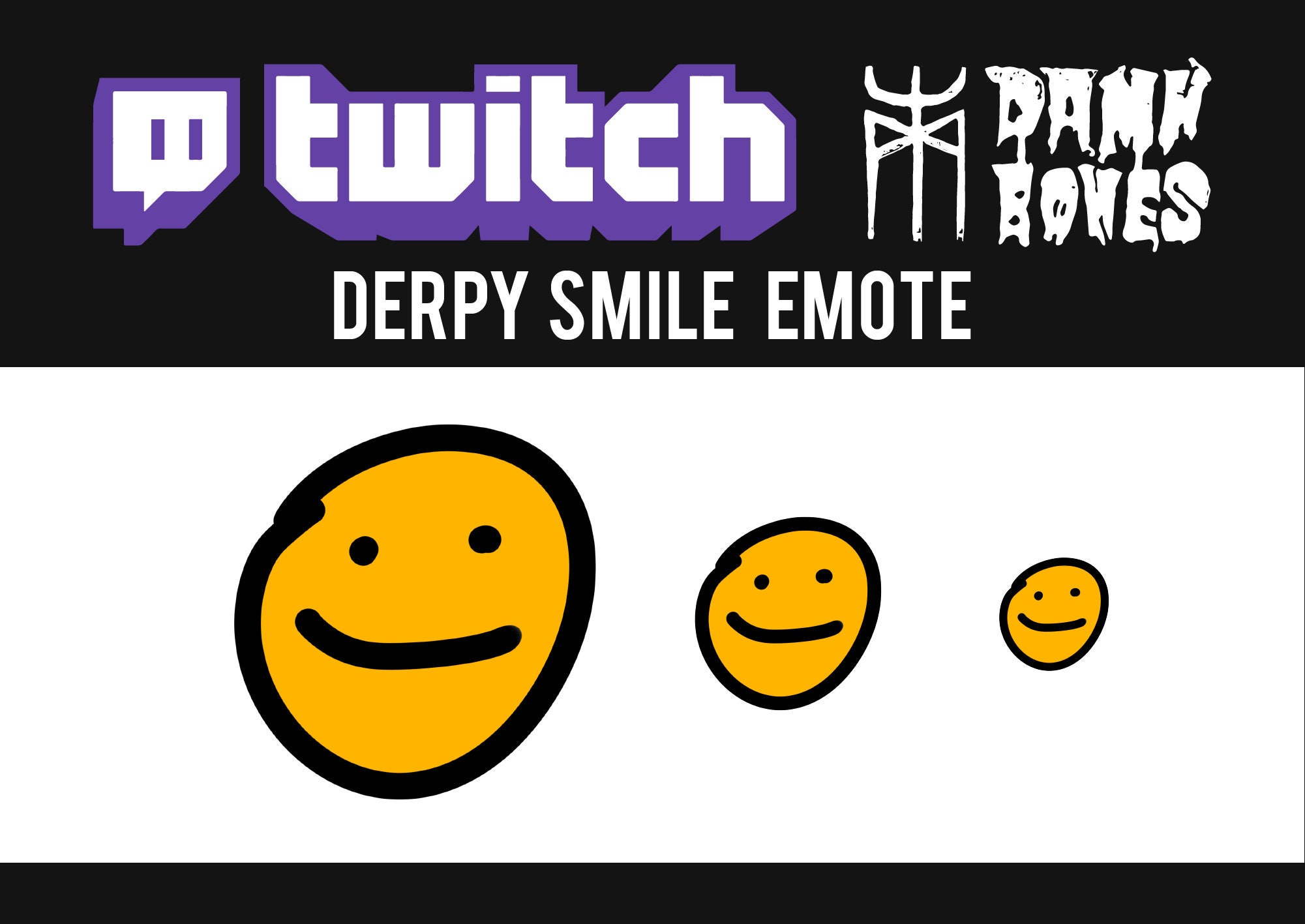 Smiley Emote for Twitch INSTANT DOWNLOAD Derpy Smile Twitch | Etsy