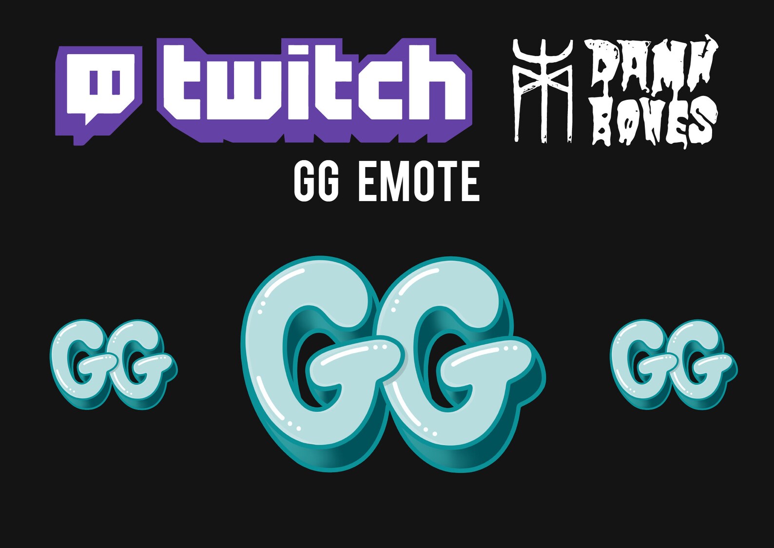 GG Emote para Twitch DESCARGA INSTANTÁNEA - Etsy España