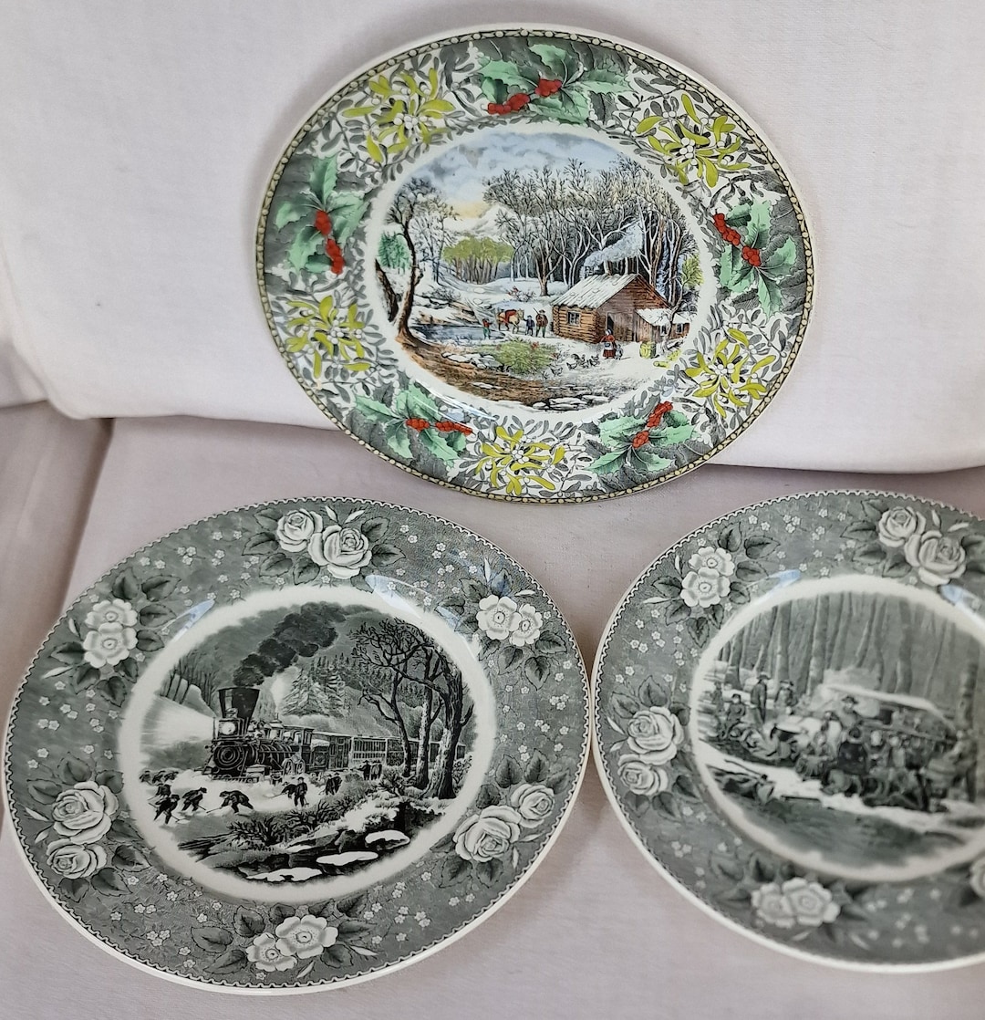 Vintage Adams Dinner or Display Plates Made for B. Altman of New York ...