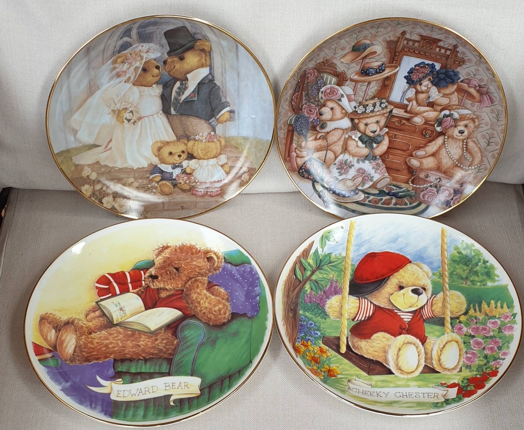 Selection of Bone China Teddy Bear Collectors Plate - Different Makers ...