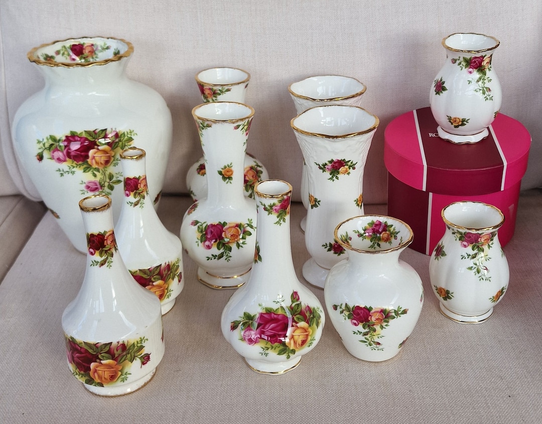 Royal Albert Bone China Vases - Old Country Roses - Chose From Drop ...