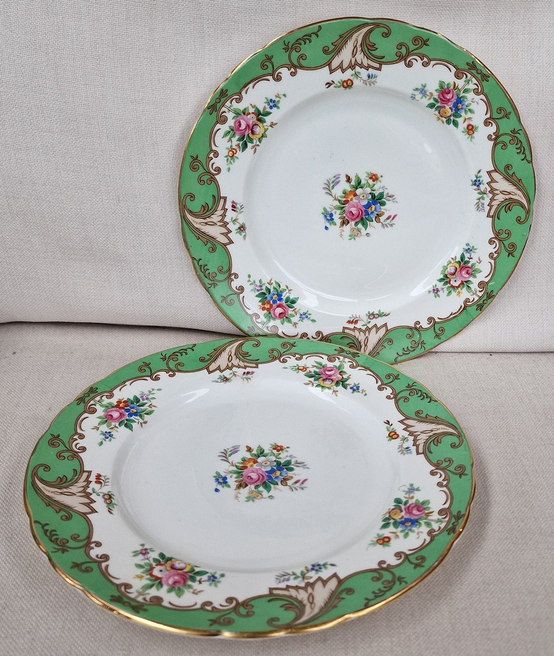 Tuscan Bone China Salad Plates - Blenheim Pattern - Etsy
