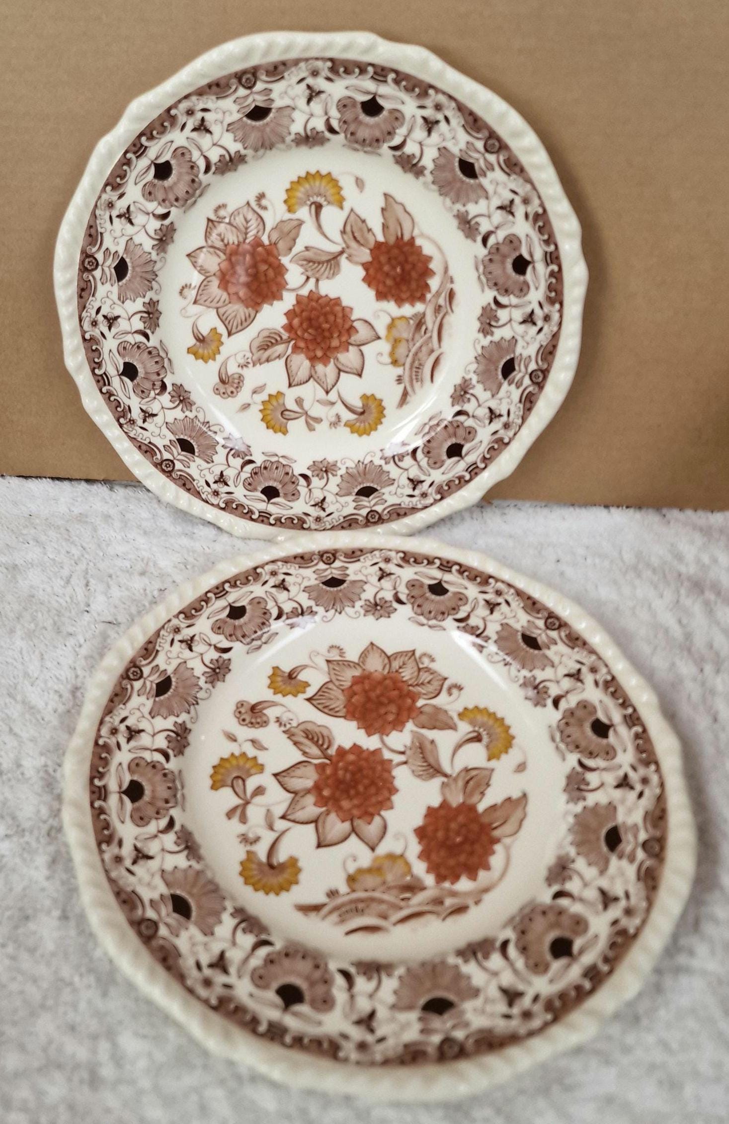 Adams Real English Ironstone Pottery Lunch Plates - Cornwall Pattern - Etsy