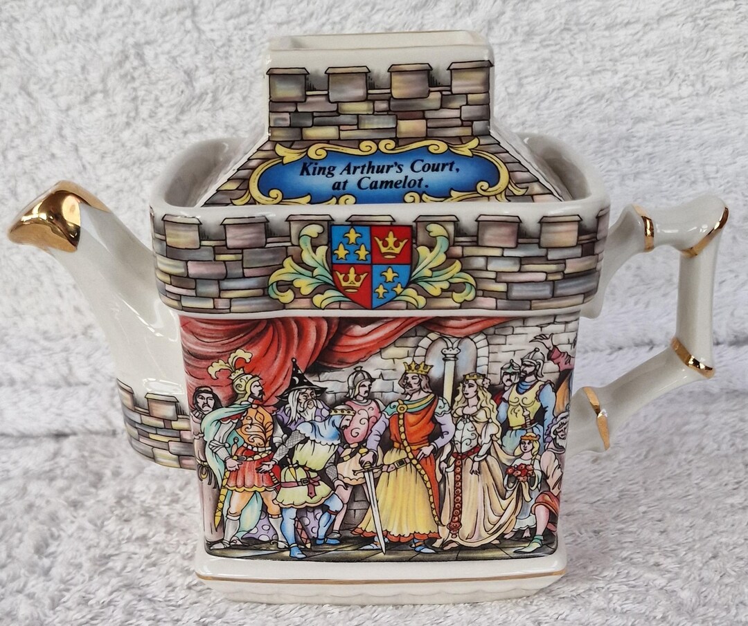 Sadler Pottery King Arthur Hero and Legend Teapot - Etsy