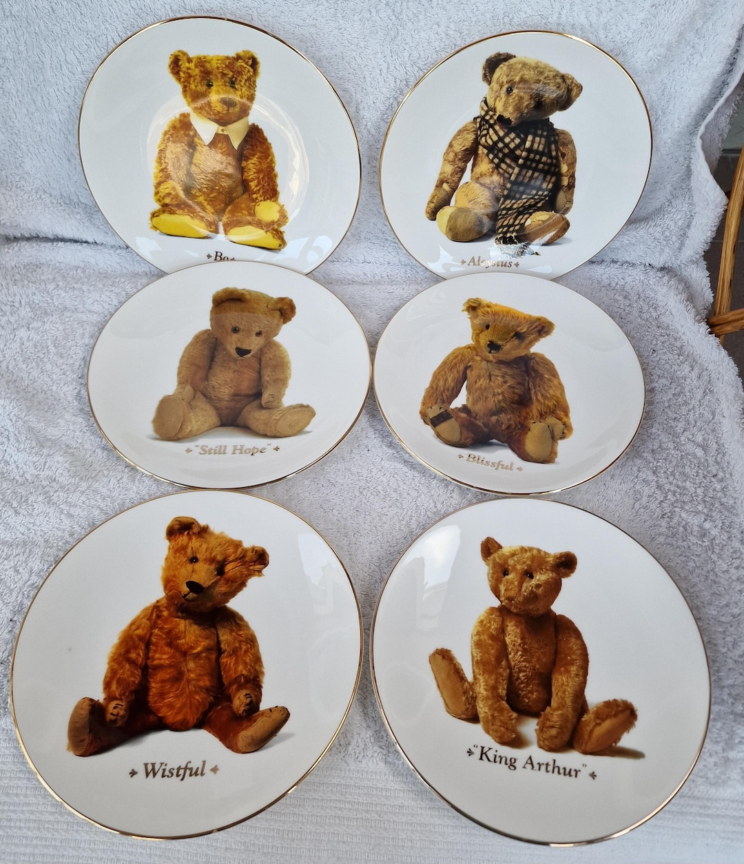 Limited Edition Teddy Bear Collectors Plates by Royal Worcester 6 ...