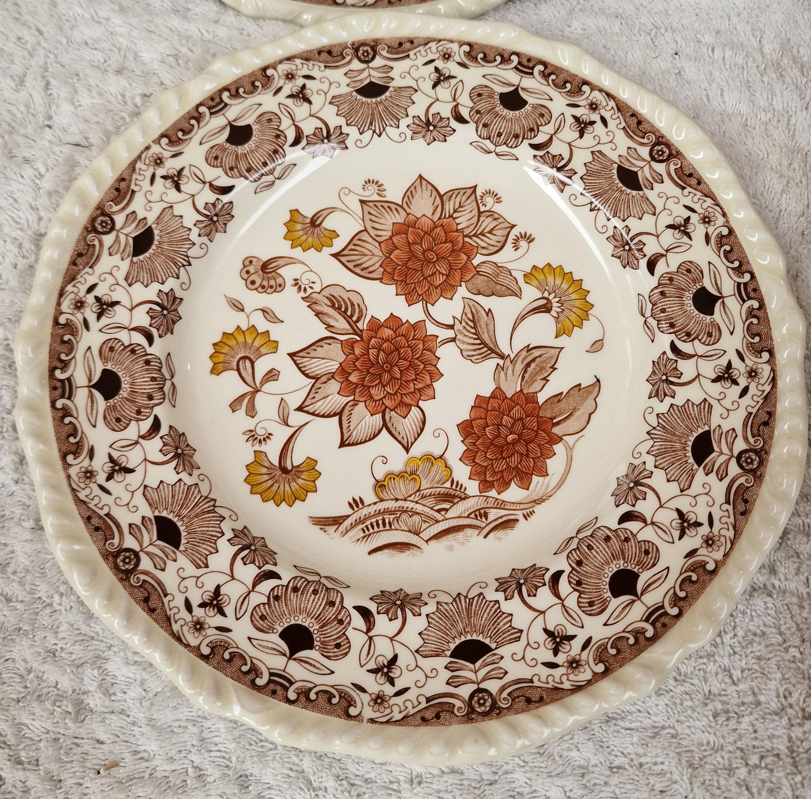 Adams Real English Ironstone Pottery Lunch Plates - Cornwall Pattern - Etsy