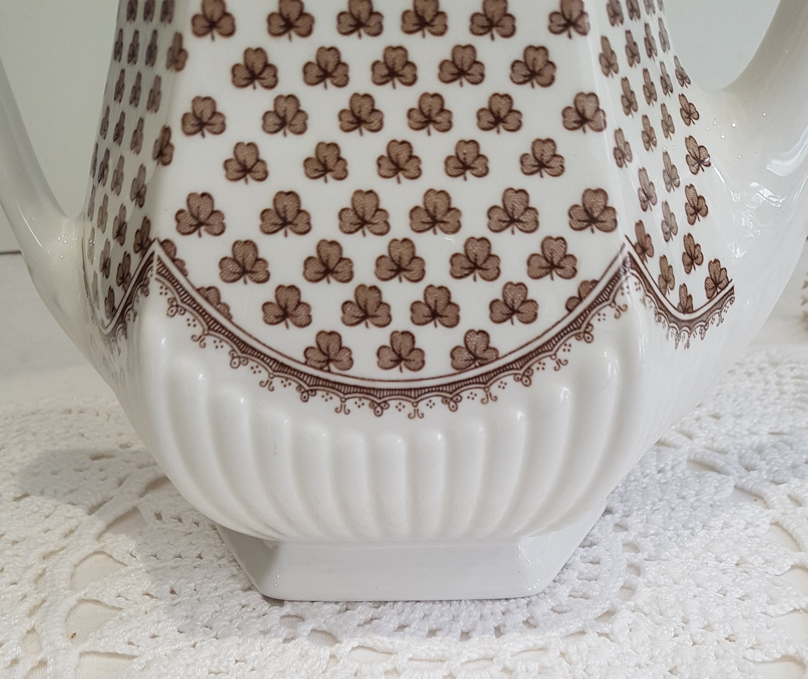 Adams Ironstone Pottery Footed Hexagonal Shaped Coffee Pot - Etsy UK