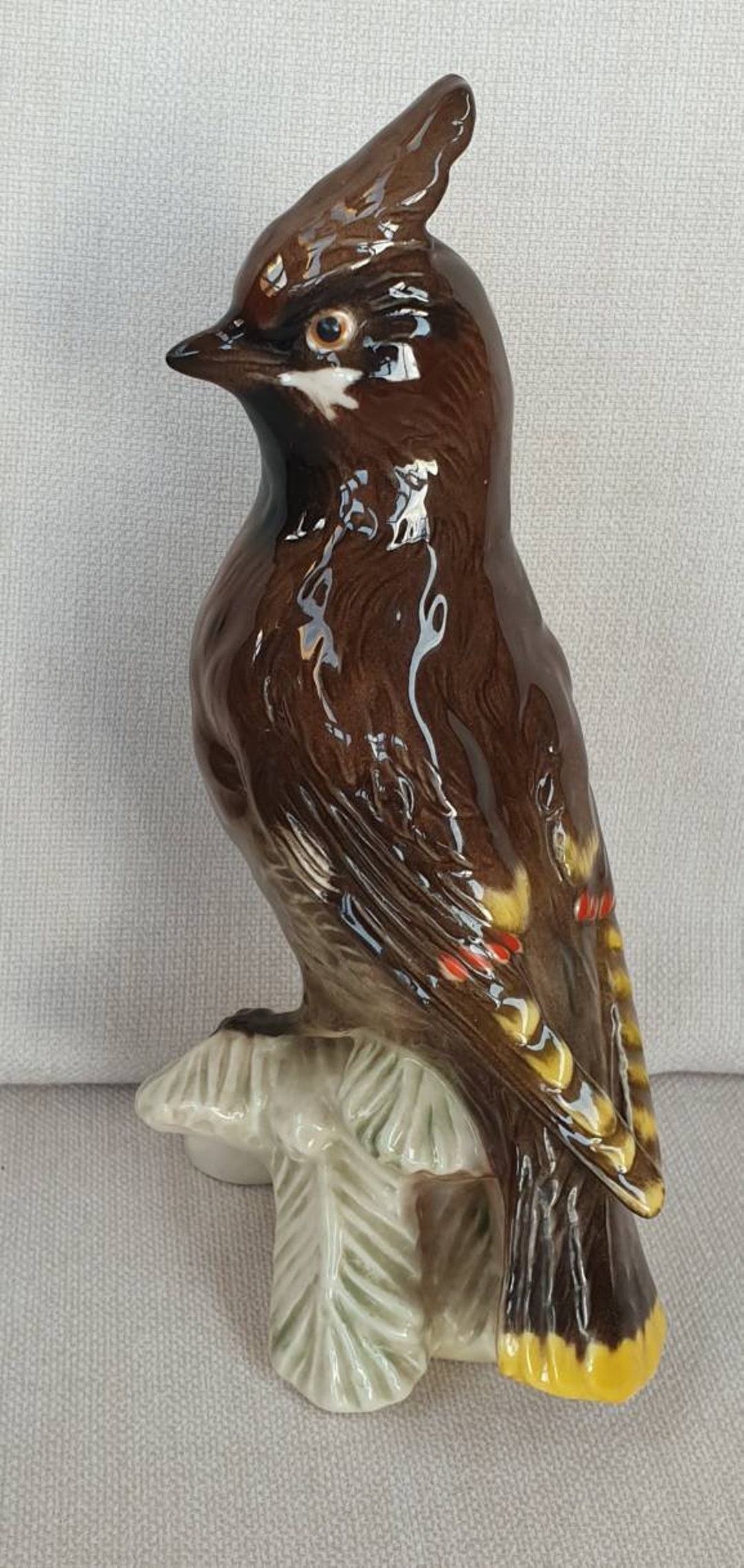 Goebel Bone China Bird Figurine - Waxwing - Etsy